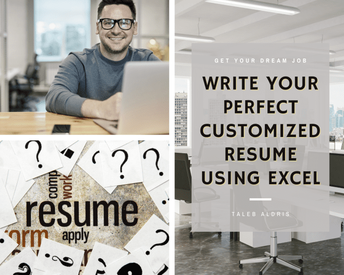 How to Write Your Perfect Customized Resumes Faster Using Excel - a CV ...