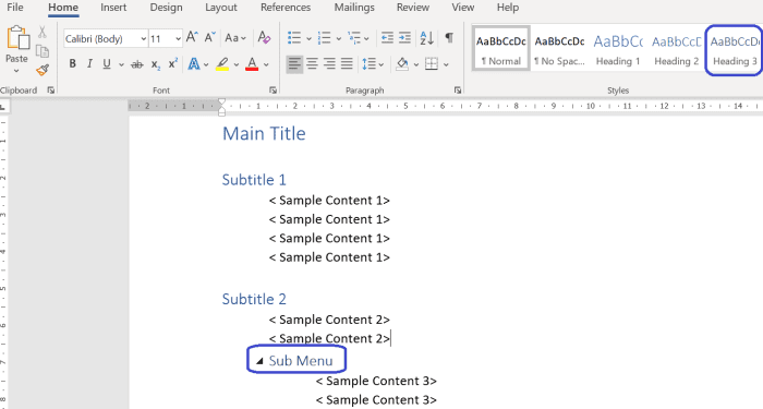 How to Create Collapsible Headings in Word - HubPages