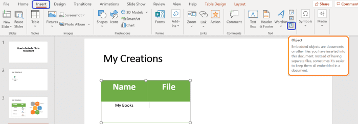 How to Embed a File as an Object in Powerpoint - HubPages