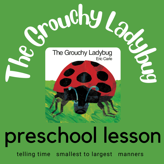 "The Grouchy Ladybug" Book Review and Pre-K Lesson Plan - WeHaveKids