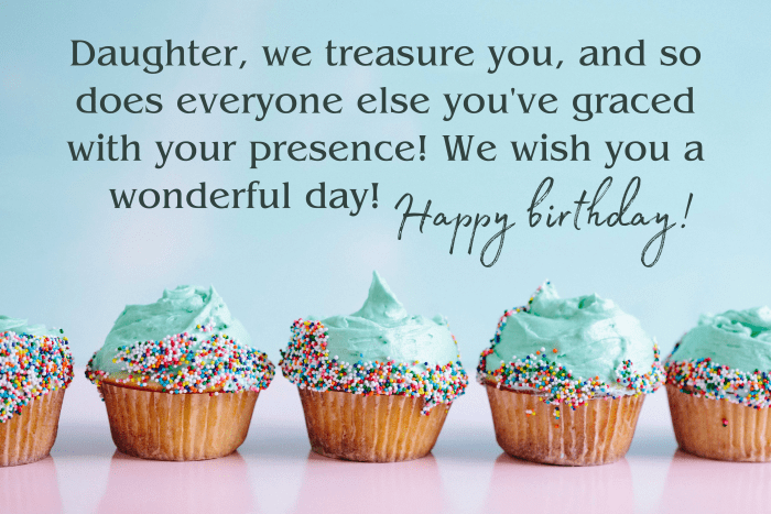 Happy Birthday Wishes for a Daughter (From Dad and Mom) - Holidappy