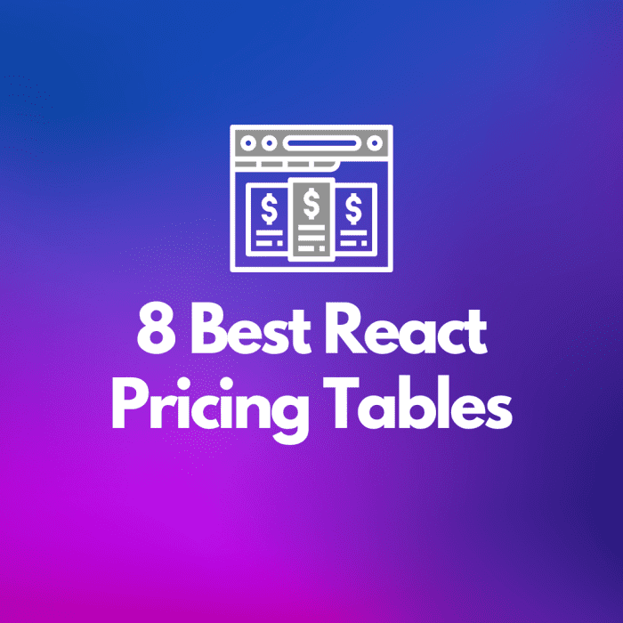 8 Best React Pricing Tables You Can Add to Your Site: The Ultimate List - HubPages