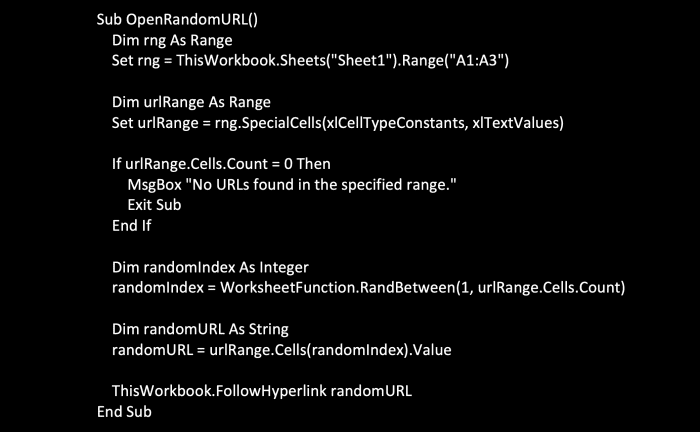 Use VBA to Open a URL From a Button in Excel - HubPages