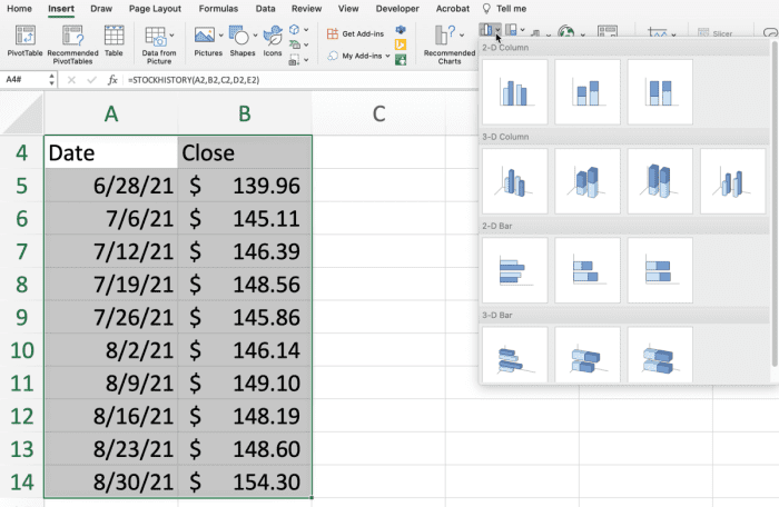 How to Use the STOCKHISTORY Function in Excel - HubPages