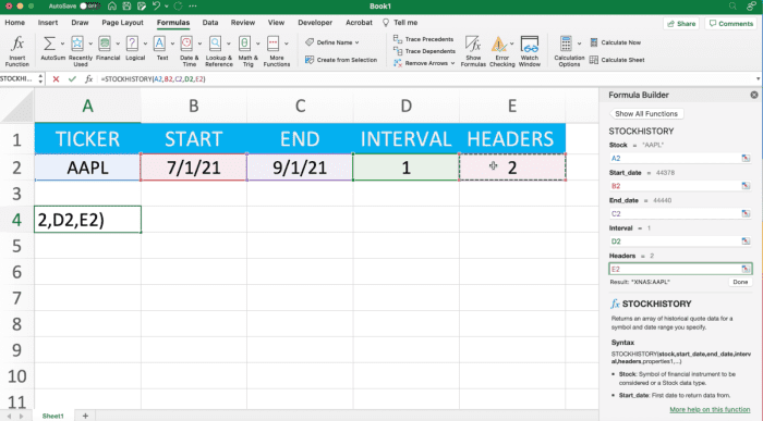 How to Use the STOCKHISTORY Function in Excel - HubPages