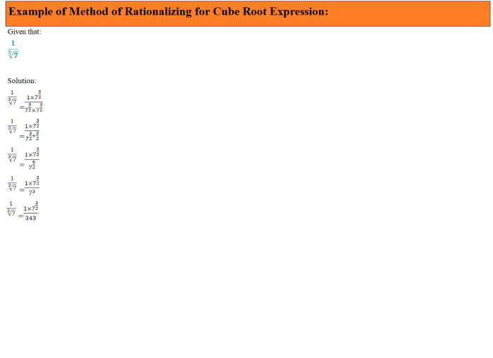 Method of Rationalization - HubPages