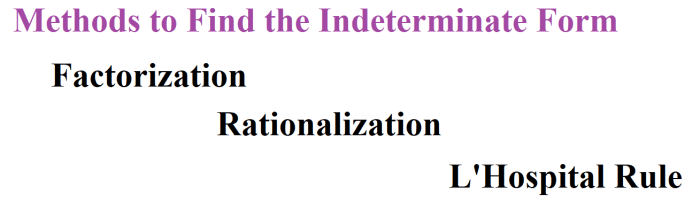 Techniques Are Used to Find the Indeterminate Form. - HubPages
