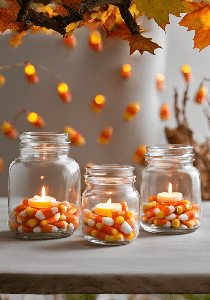 35+ Cute Candy Corn Crafts and Decorations for Fall and Halloween ...