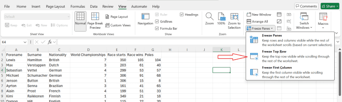 How To Freeze Rows and Columns in Microsoft Excel - HubPages