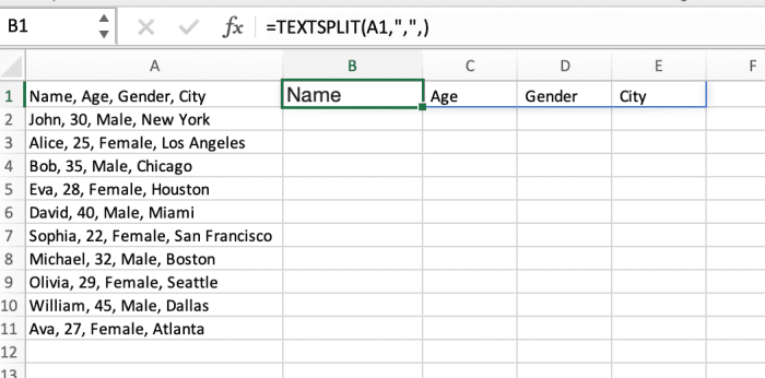 How to Convert Comma-Separated Data Into Columns in Excel - TurboFuture How to Convert Comma-Separated Data Into Columns in Excel - TurboFuture