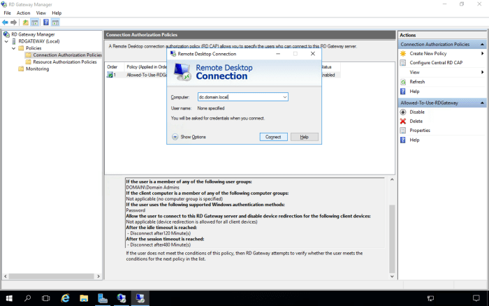 How to Setup a Remote Desktop Gateway Windows Server 2016 - TurboFuture