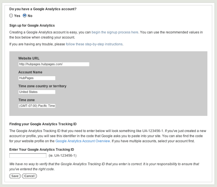 How to Set Up Google Analytics for HubPages - HubPages Help