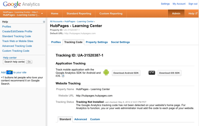 How to Set Up Google Analytics for HubPages - HubPages Help
