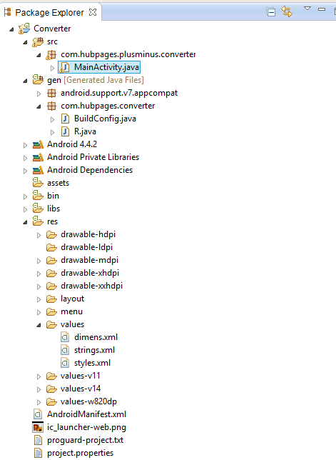 Create a simple Temperature Converter (Celsius to Fahrenheit) Android application using Eclipse ...