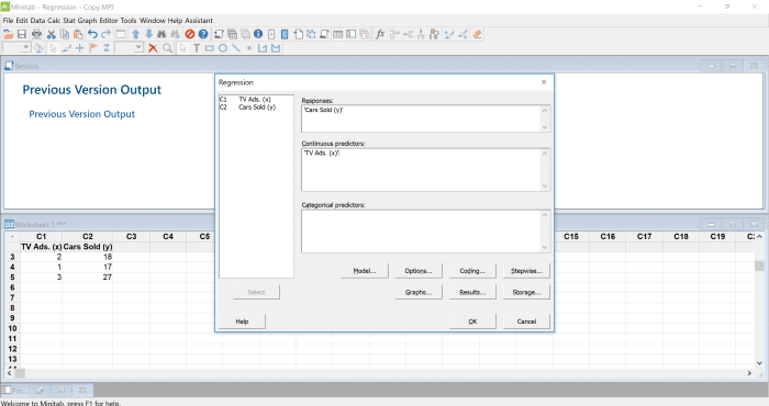 How to Complete a Regression Analysis in Minitab 18 - HubPages