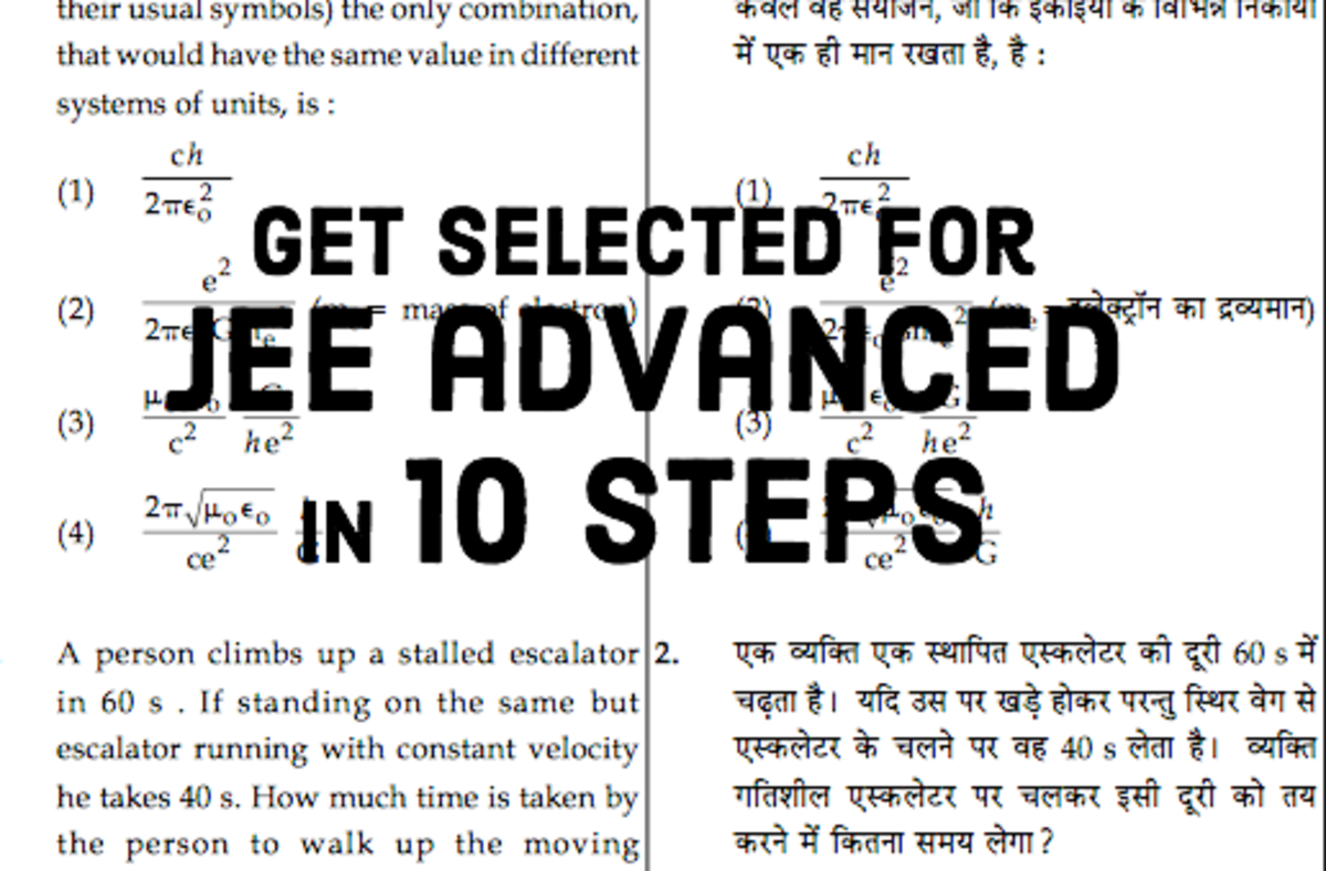 JEE Main JEE Advanced IITJEE 10 Tips To Get Selected With A Good