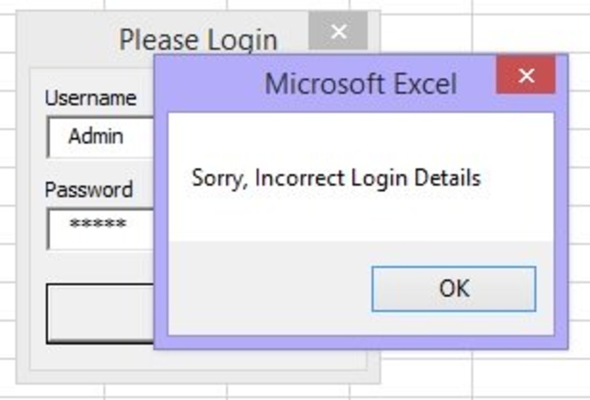 Excel VBA Guide To Create A Login Form HubPages
