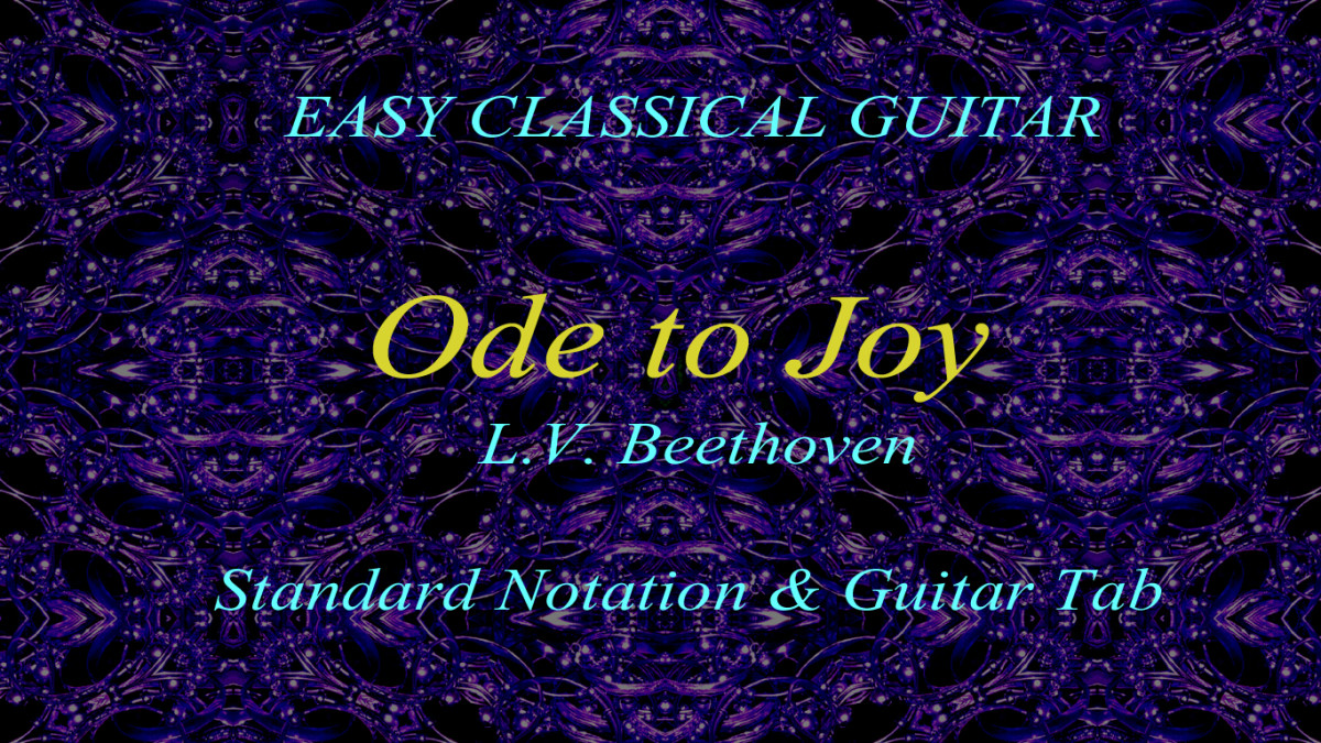 "Ode to Joy" by Beethoven: Easy Classical Guitar Arrangement in Tab and ...