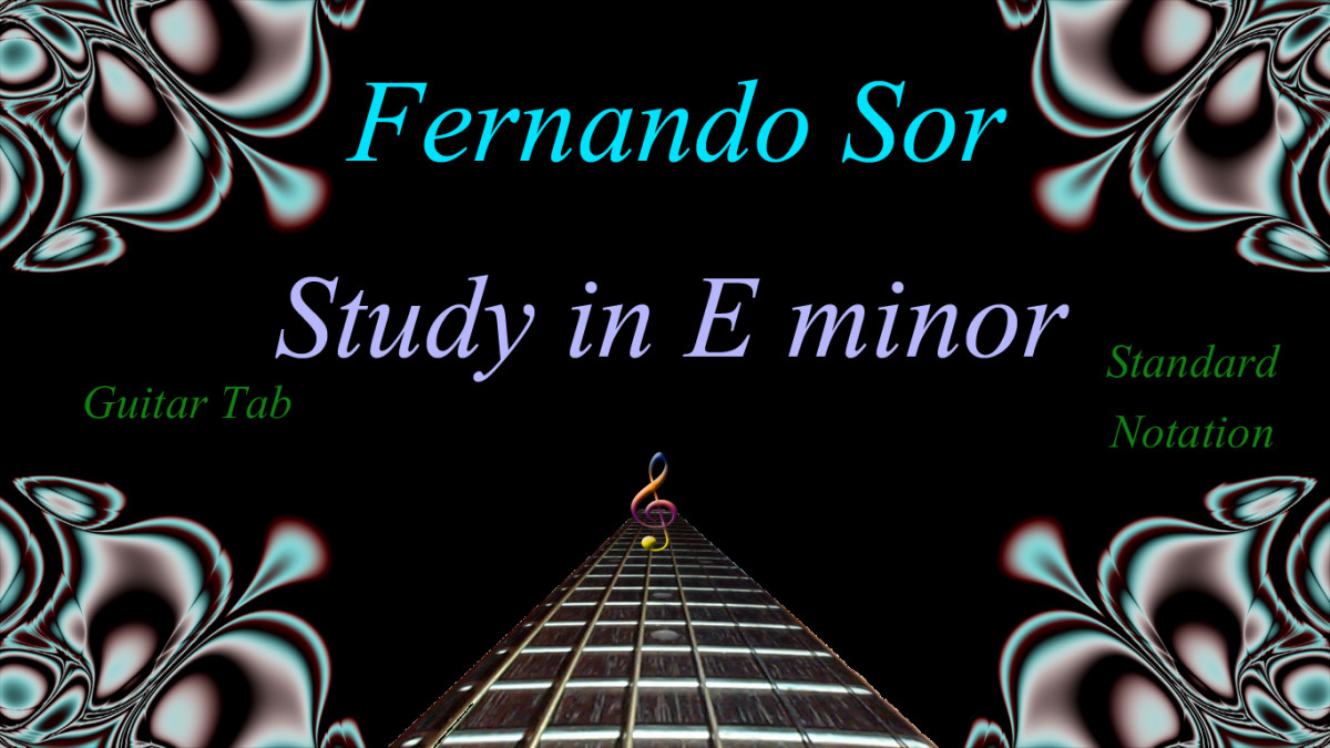Easy Classical Guitar: Fernando Sor's "Study in E Minor" in Tab and ...