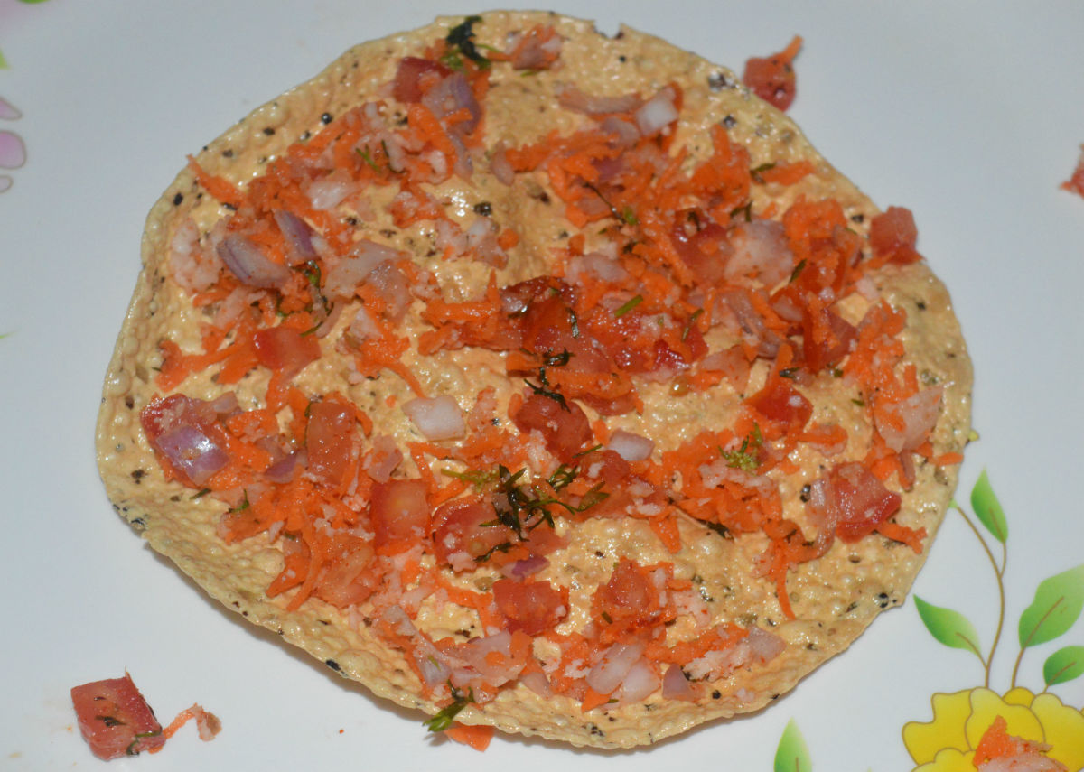 Punjabi Masala Papad Recipe With Fresh Vegetable Topping - HubPages