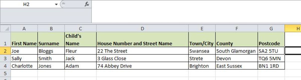 How To Write Letters Using Mail Merge And An Excel Spreadsheet 