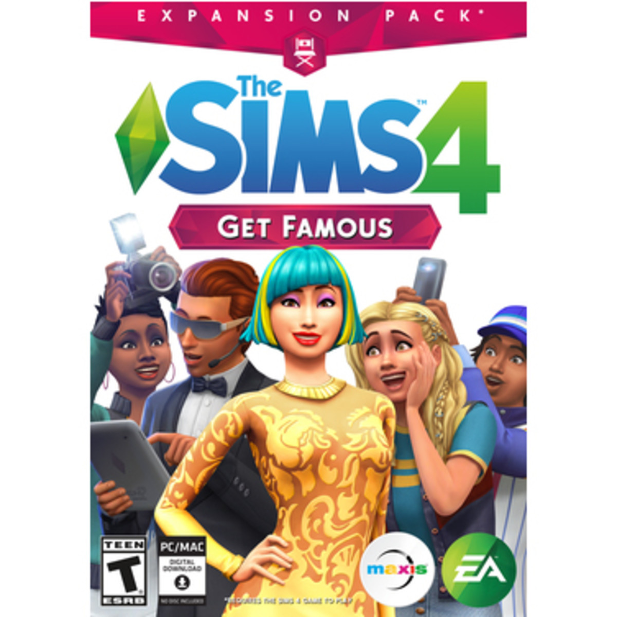 Digital Download Game The Sims 4 Get Famous Expansion Pack - PC Origin ...