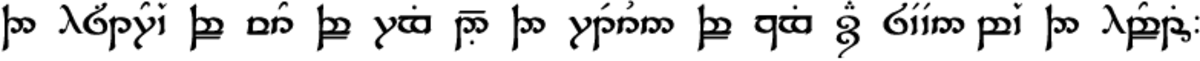 Translation of the Runes on "The Lord of the Rings" Title Page - HobbyLark