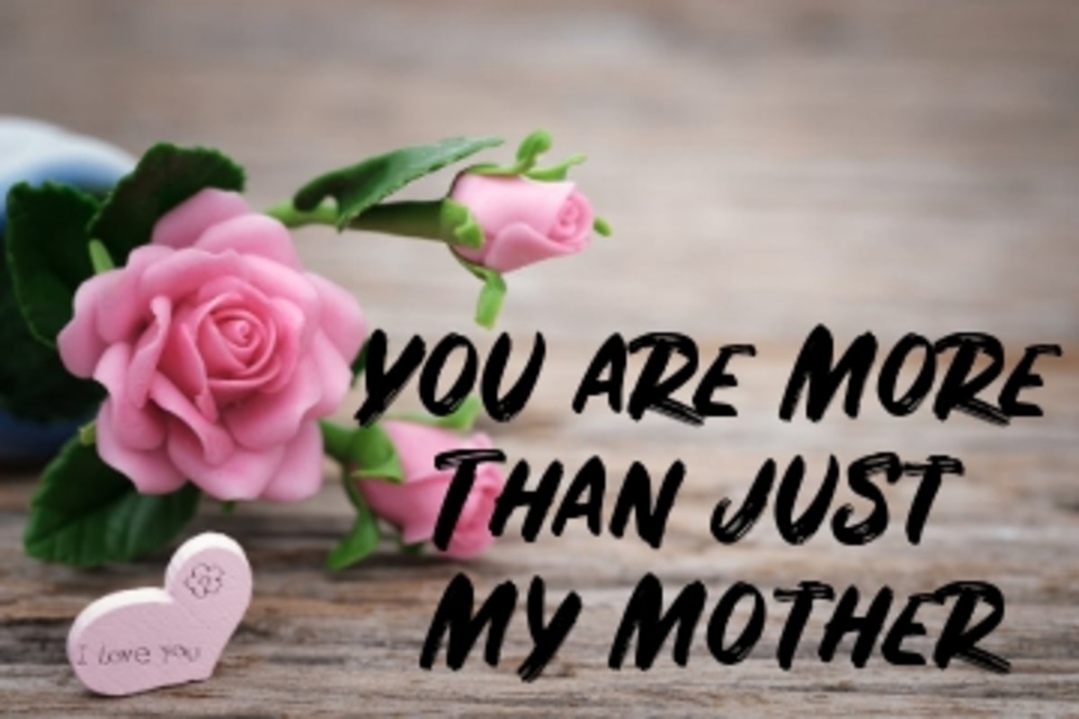 Poem You Are More Than Just My Mother Letterpile