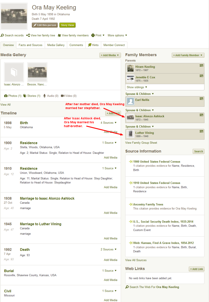 Genealogy Tool: Using Screenshots to Add Labels, Arrows, and Notes ...