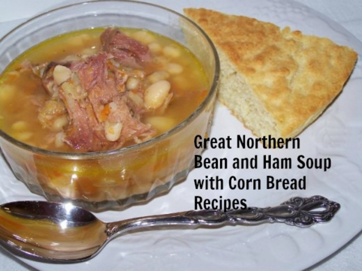 Great Northern White Bean and Ham Soup With Southern Corn Bread - HubPages