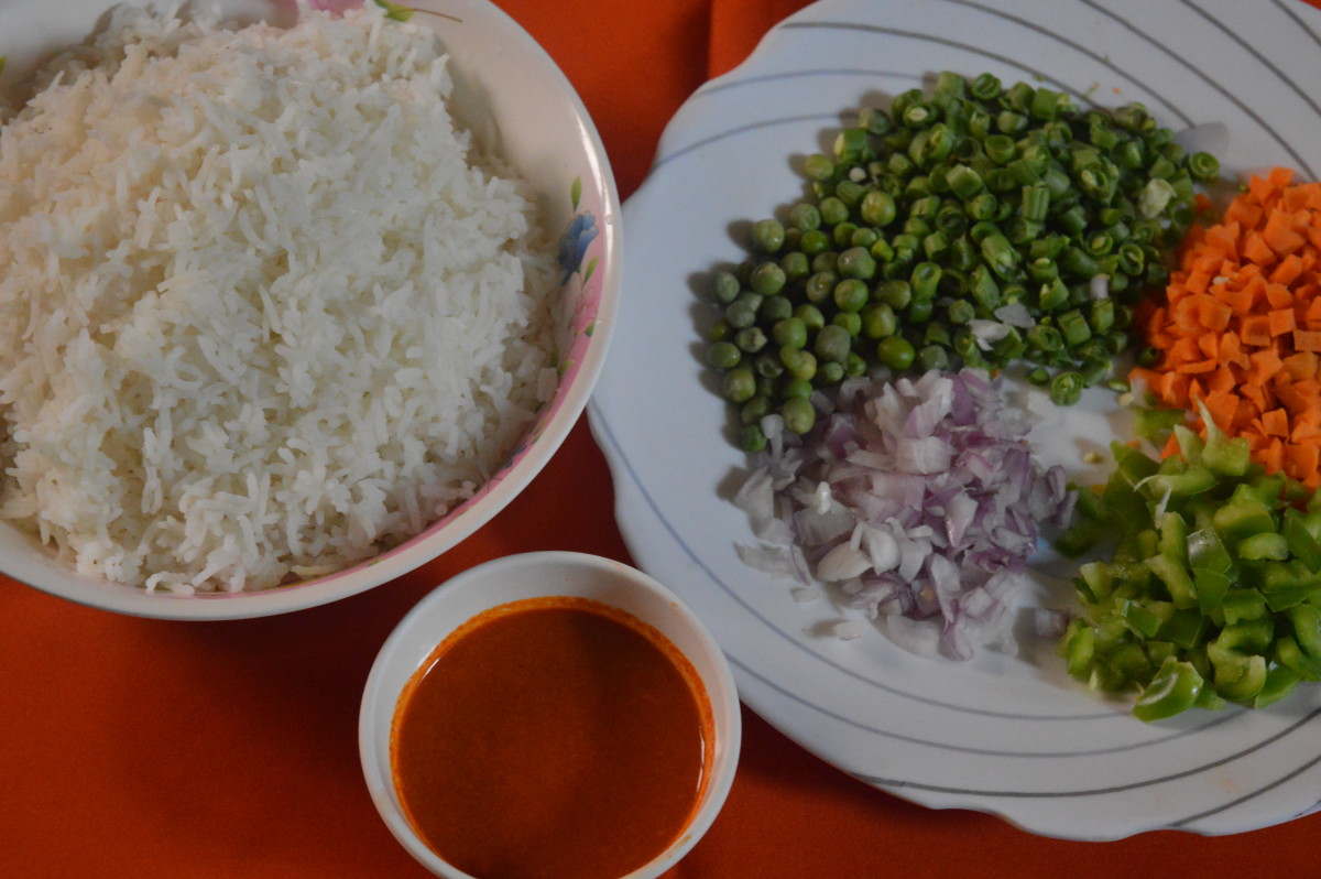 Indo-Chinese Recipes: How to Make Szechuan Fried Rice - Delishably