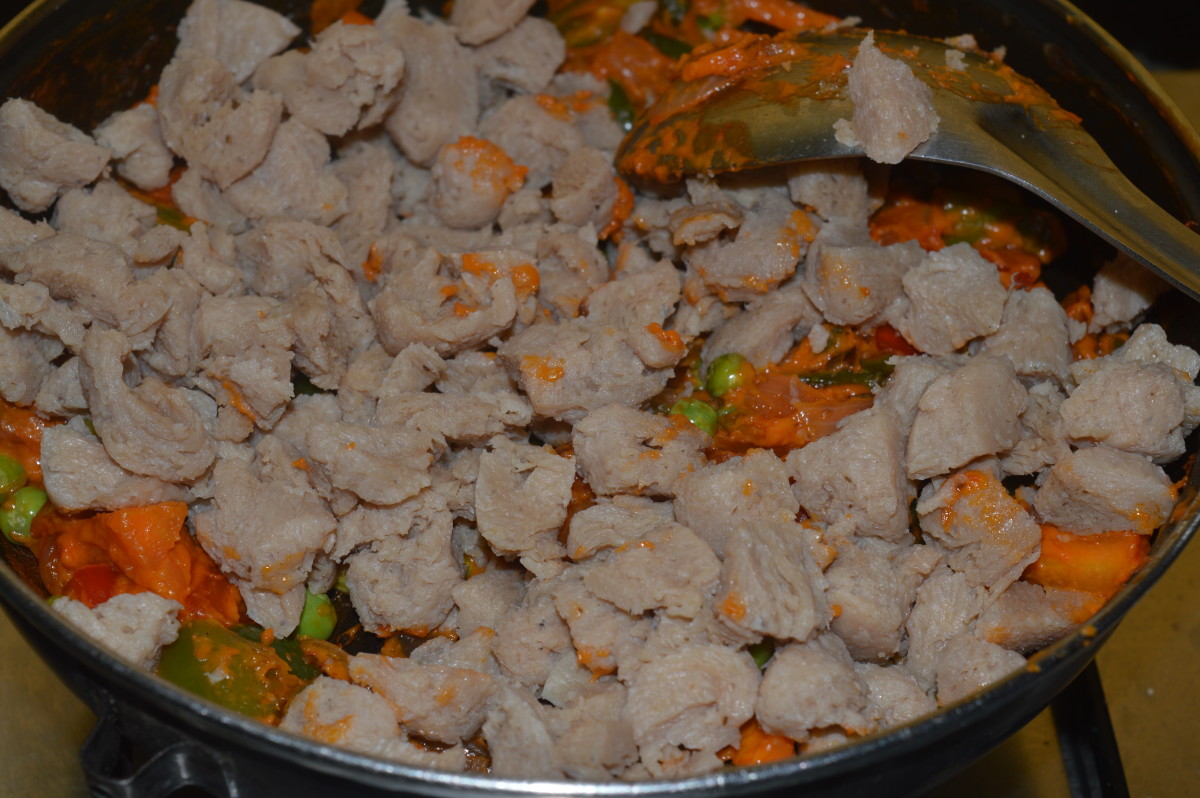 Soya Vegetable Indian Curry Side Dish Recipe - Delishably