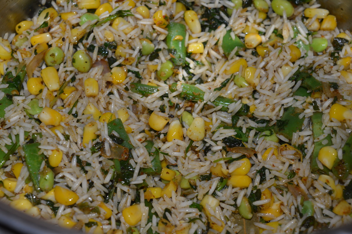 Sweet and Spicy Corn Pulao Recipe - Delishably