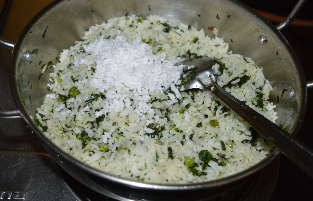 Fenugreek Leaf Rice With Fresh Peas (Methi Rice) Recipe - HubPages