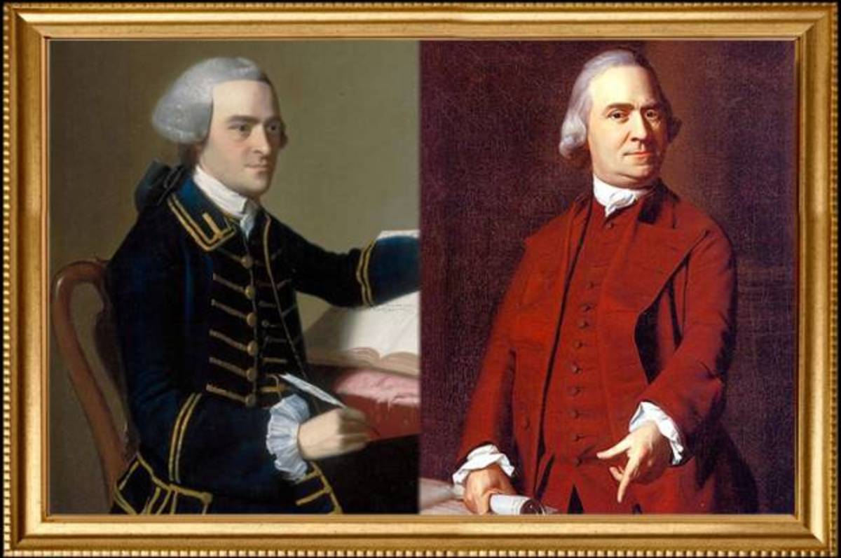 John Hancock Revolutionary War 1922 Samuel Adams John Hancock