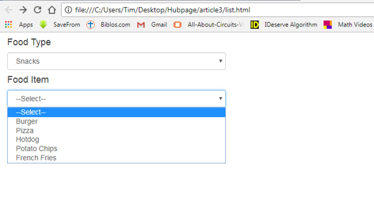 34 How To Create A Dropdown List In Html Using Javascript Javascript