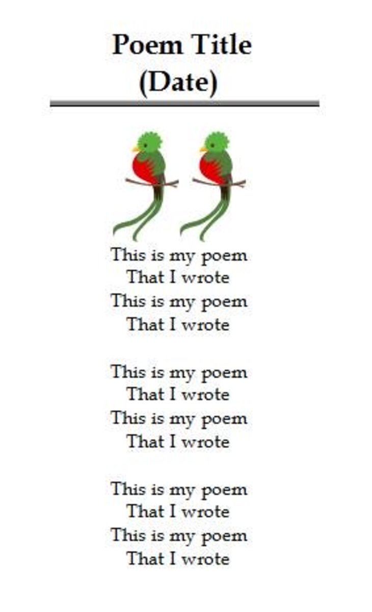8 Tips for Formatting Poetry Books - HubPages