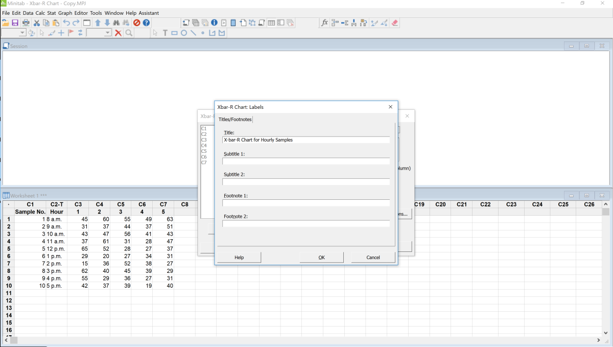 How To Create An Xbar R Chart In Minitab 18 ToughNickel Vwin888