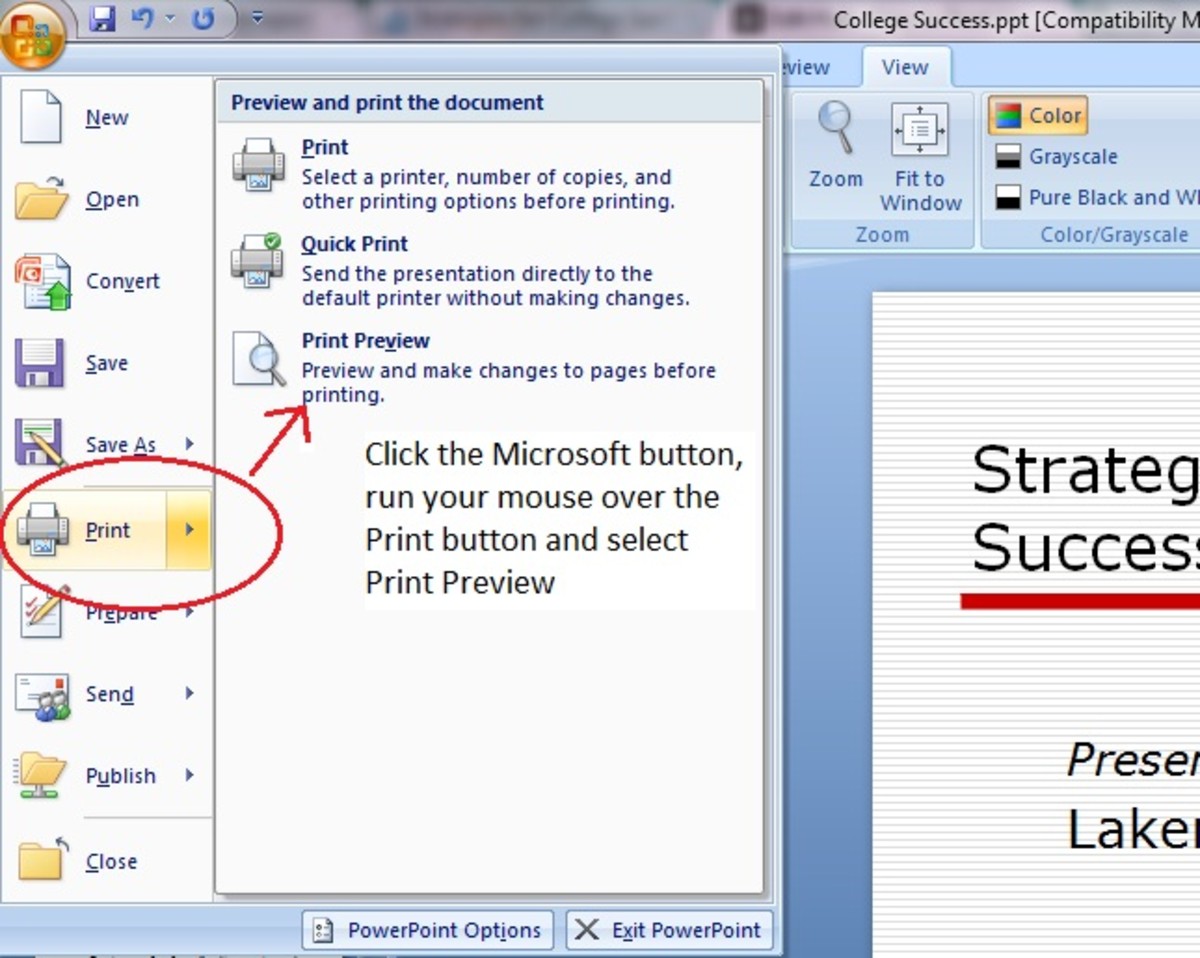 How To Print Handouts With Notes Using PowerPoint 2007 TurboFuture 