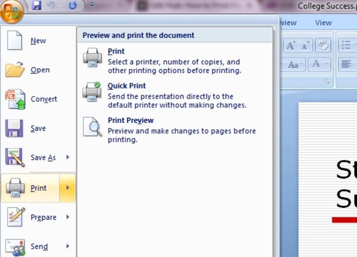 How to Print Handouts with Notes Using PowerPoint 2007 - HubPages