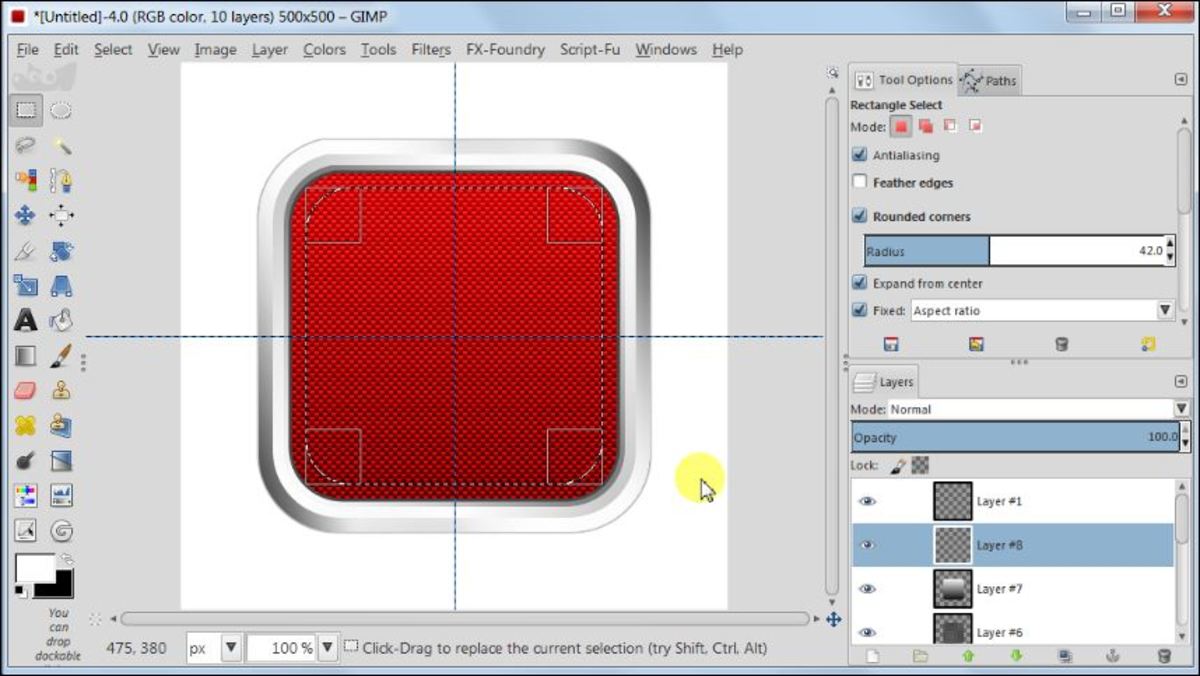 Create a Square Glossy Button in GIMP 2.8 Tutorial - HubPages