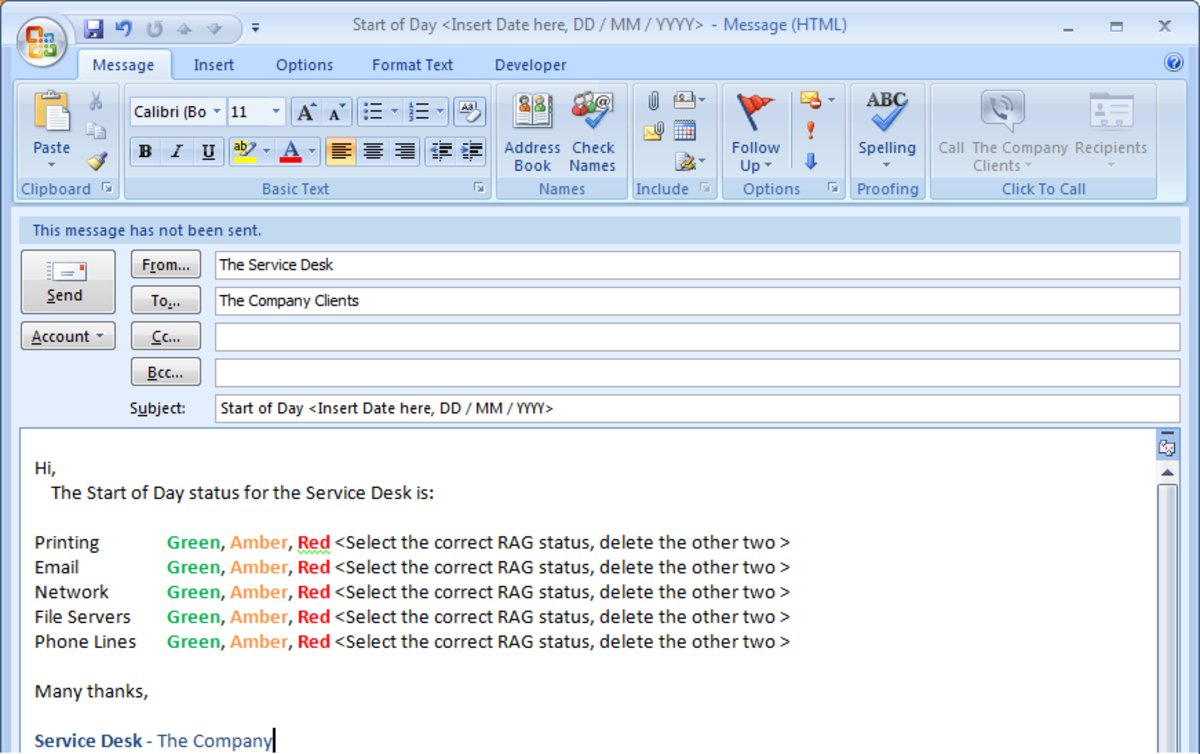 How To Do Email Templates In Outlook 2010 Printable Form Templates 