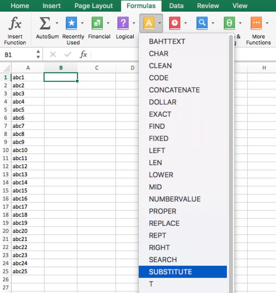 MS Excel Tutorial How To Substitute Or Replace Text TurboFuture