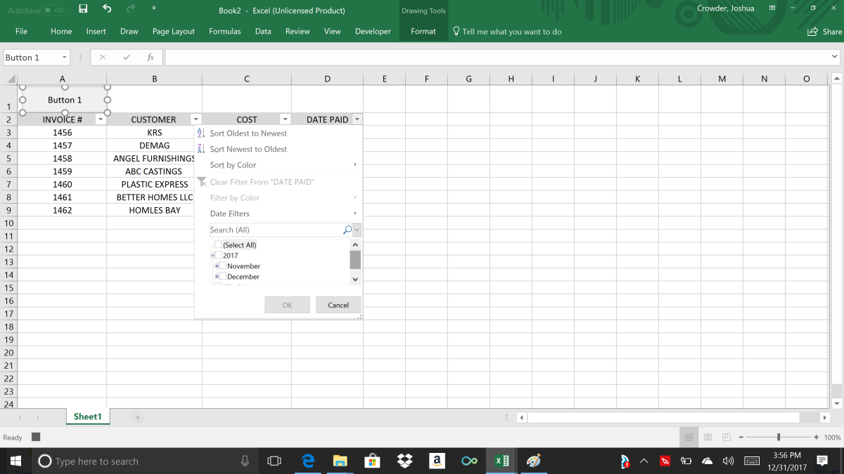 Create A Macro Button In MS Excel To Filter Data TurboFuture