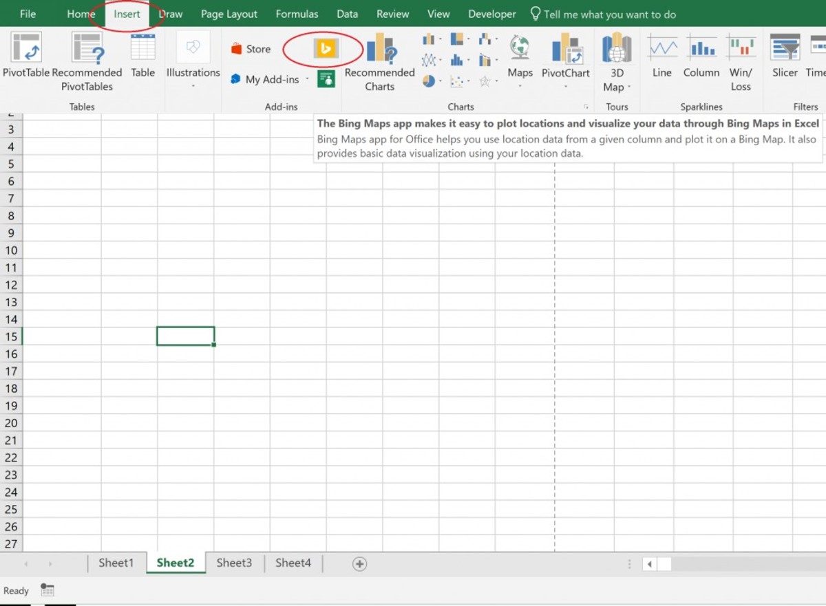 Activating And Using The Bing Maps Add in In MS Excel TurboFuture