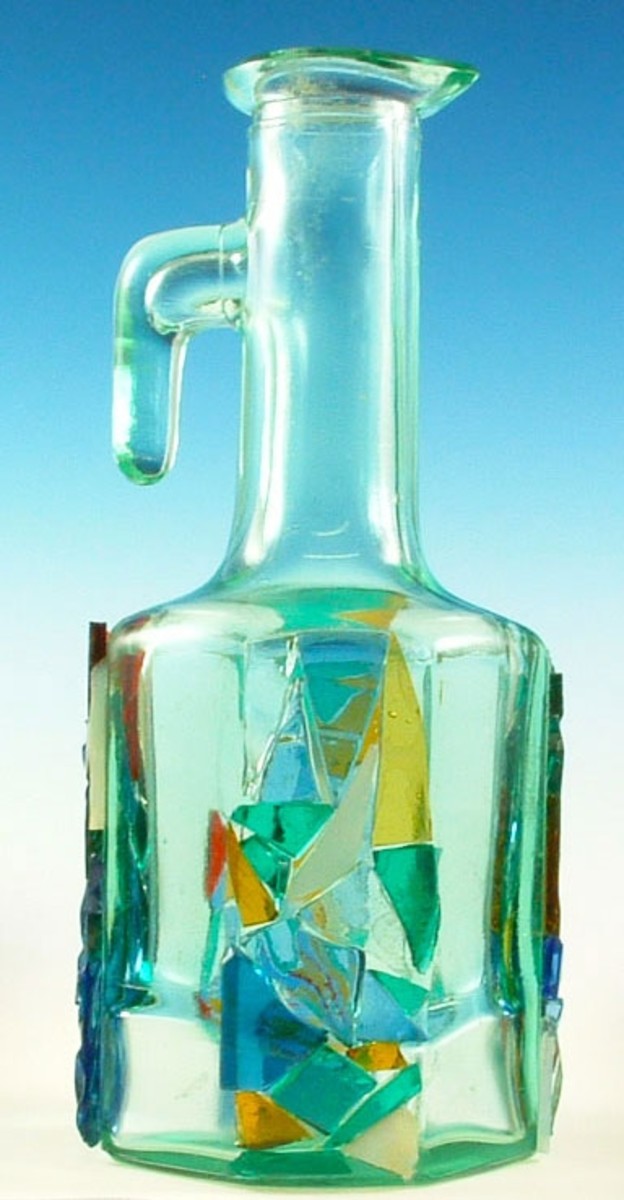 Glass Crafts: Bottles Decorated With Stained Glass Mosaics - HubPages