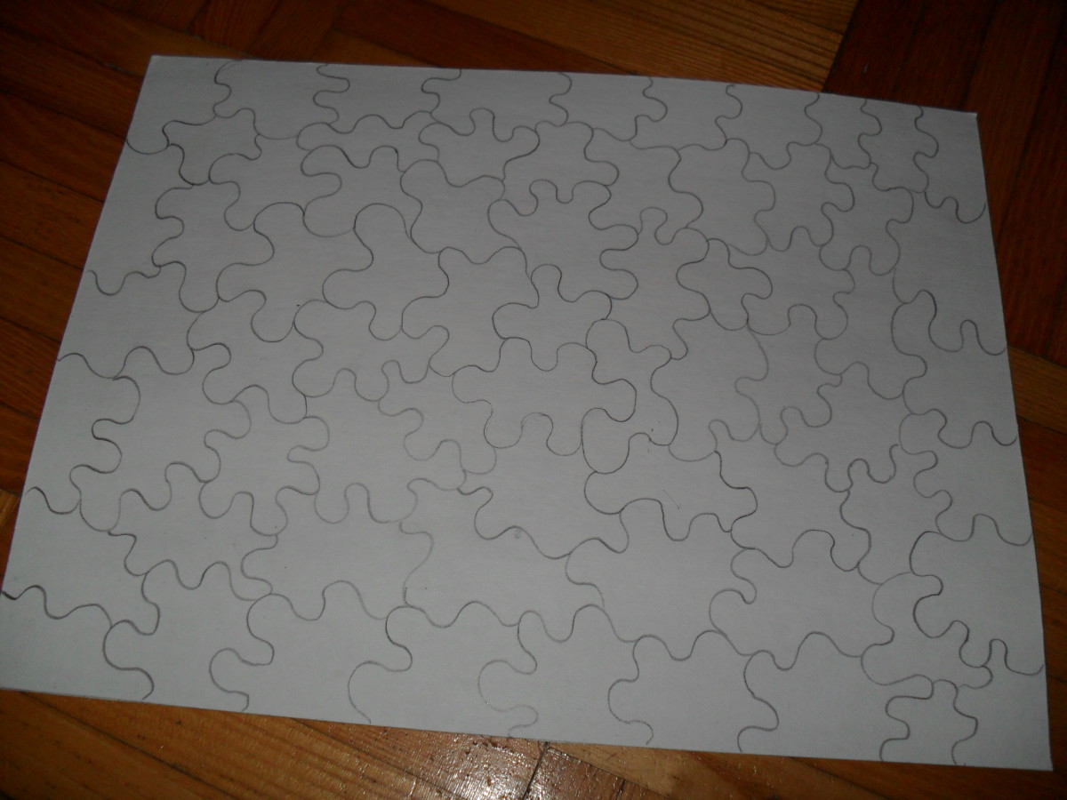 How To Make A Puzzle With Cardboard FeltMagnet