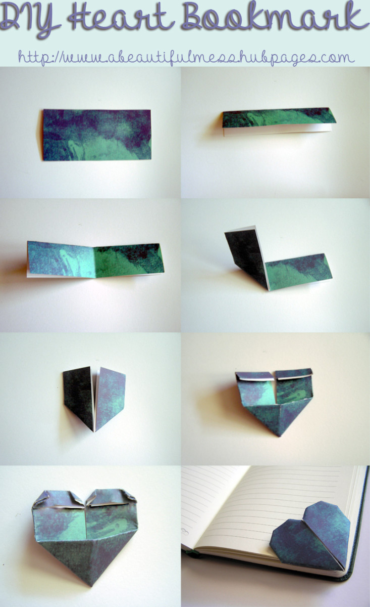 How To Make A Paper Heart Bookmark How To Make A Paper Heart Bookmark