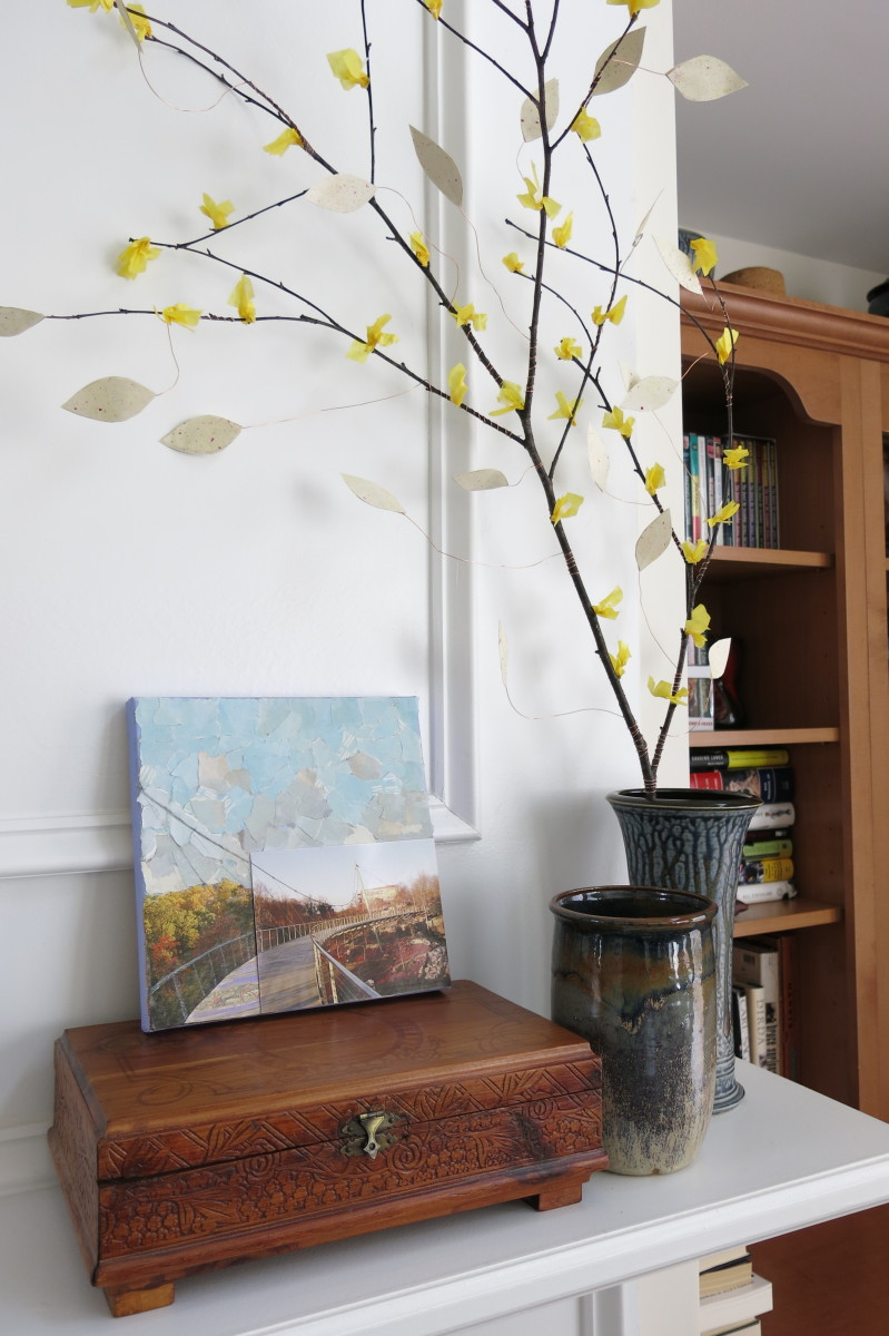 How to Make a Decorative Branch With Paper Flower Blossoms - HubPages