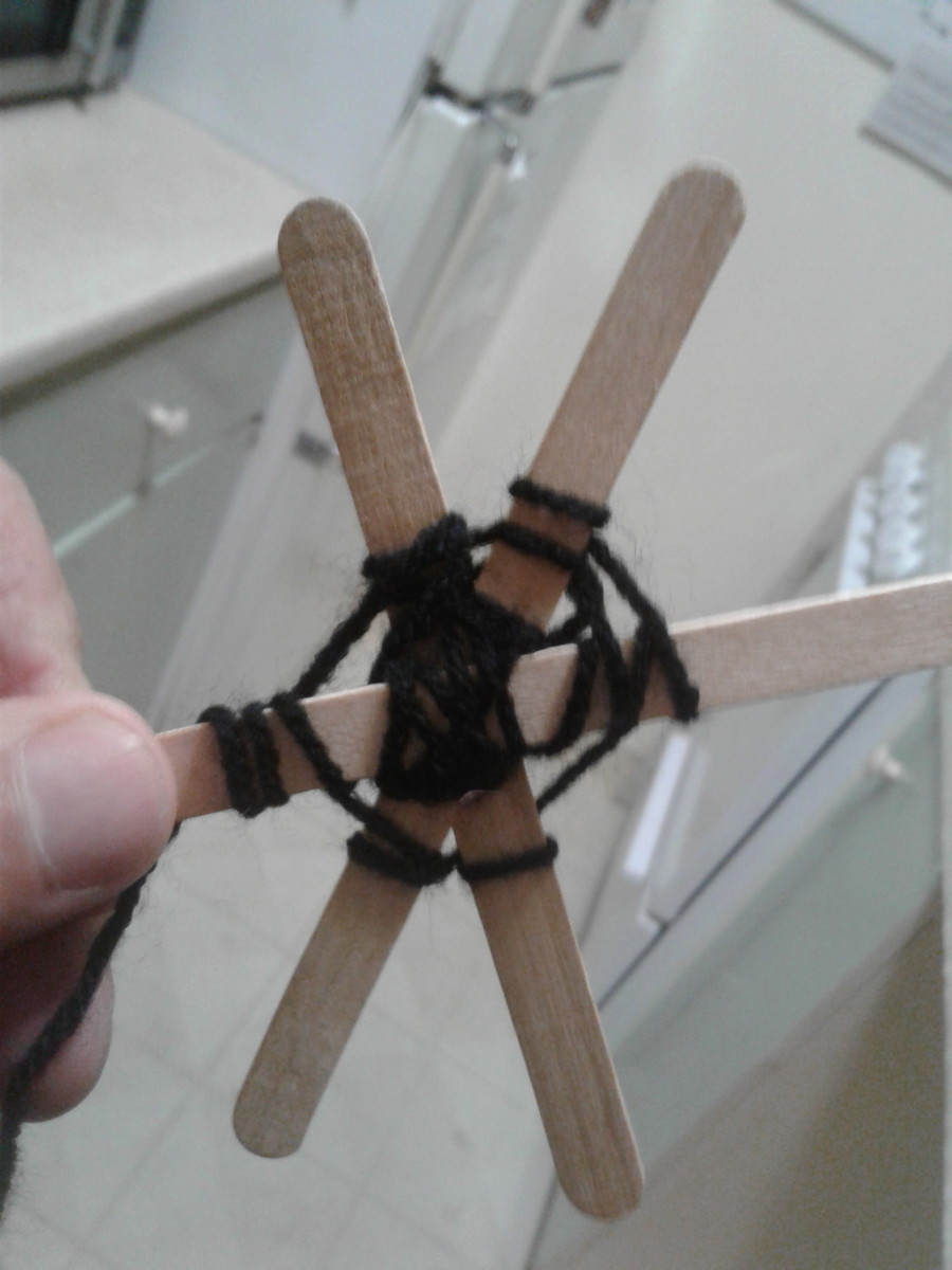 Easy 5-Step Stick Spider Web Craft for Halloween - HubPages